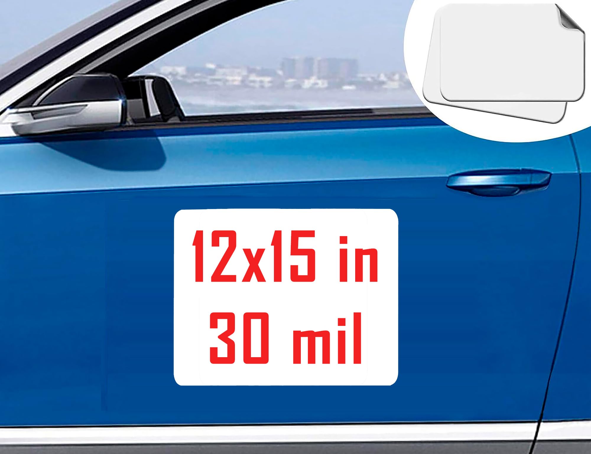 Amazon.com: Car Magnet Sheet 12" x 15" 2 Pack - White Blank Automotive ...