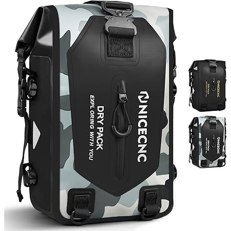 Amazon.com: NICECNC Waterproof Motorcycle Crash Bar Bag 7L, Universal ...