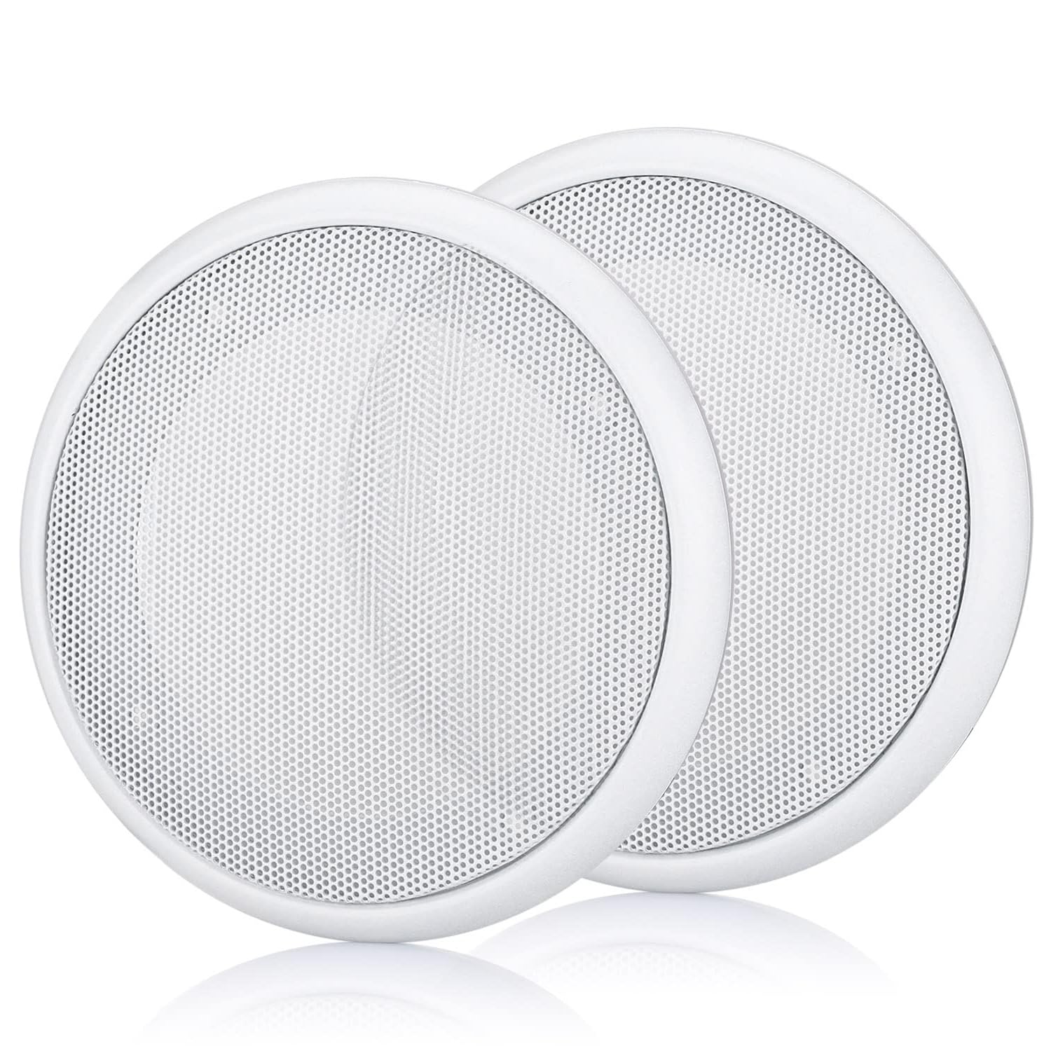 Buy MACHSWON 2PCS 4in White Round Speaker Grill Covers - Universal ...