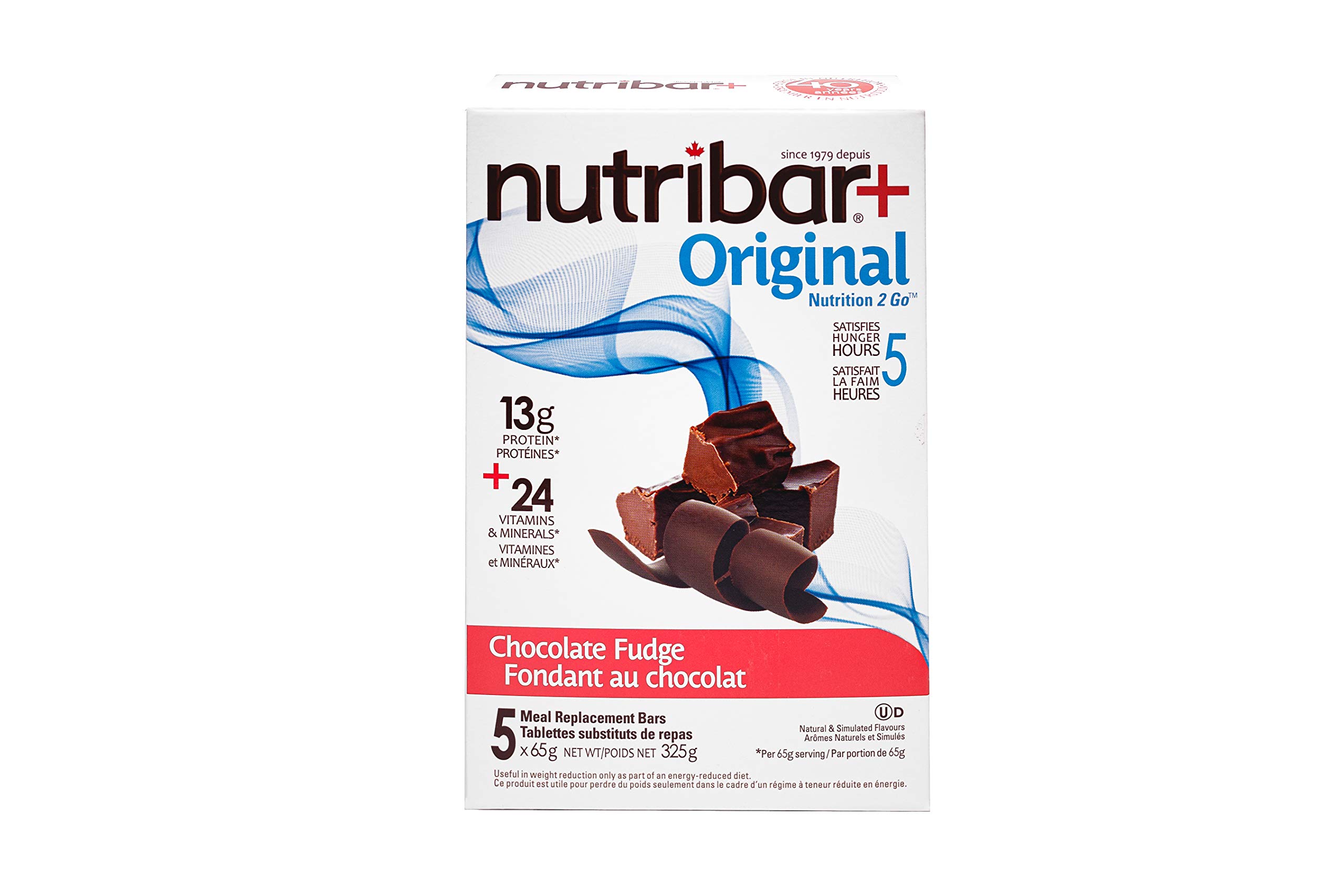 Nutribar+ Chocolate Fudge Flavoured Bars, High protein, Meal ...