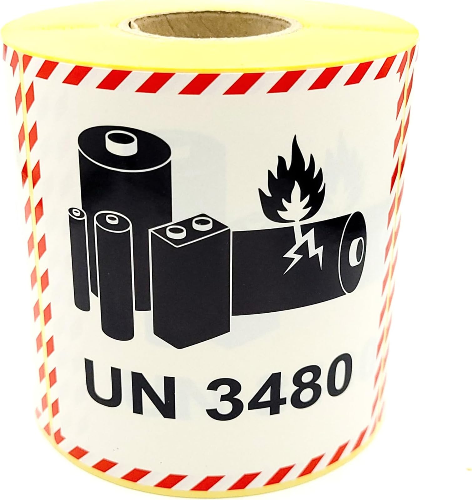 MD Labels 500 Dangerous Goods Labels UN 3480 100 x 100 mm - Contains ...