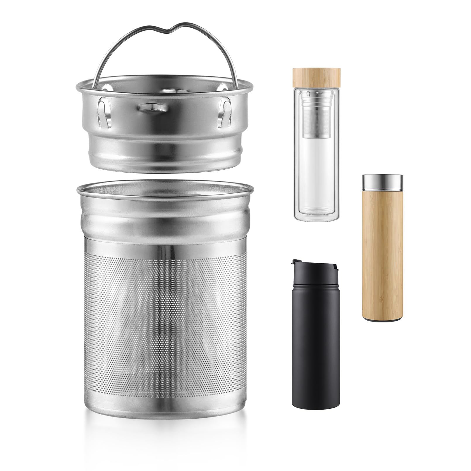 Amazon.com: Tea Infuser Basket with Lid by Sivaphe, Large Tea Strainer ...