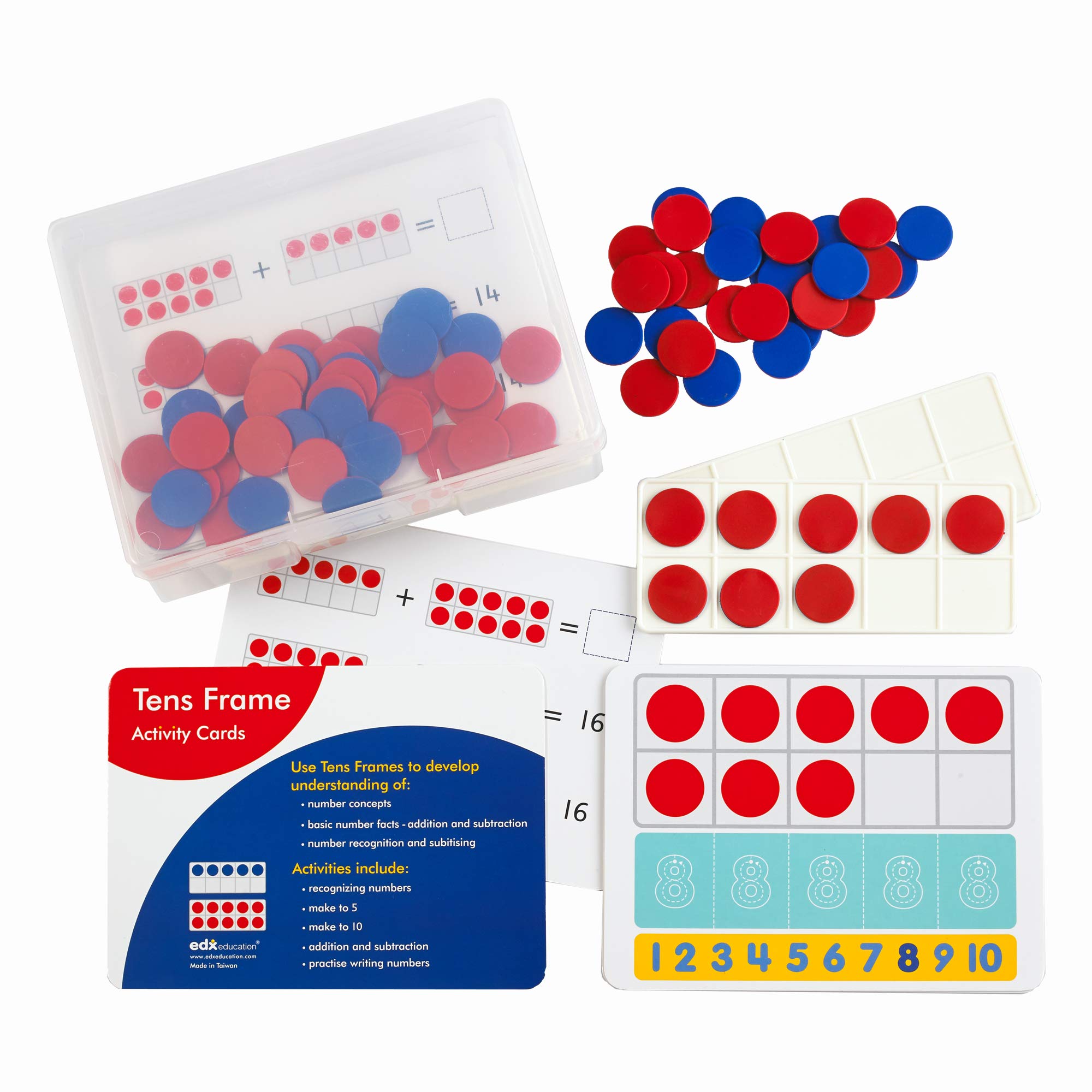 Ten Frames Set Math Games Manipulatives For Early Math, 57% OFF