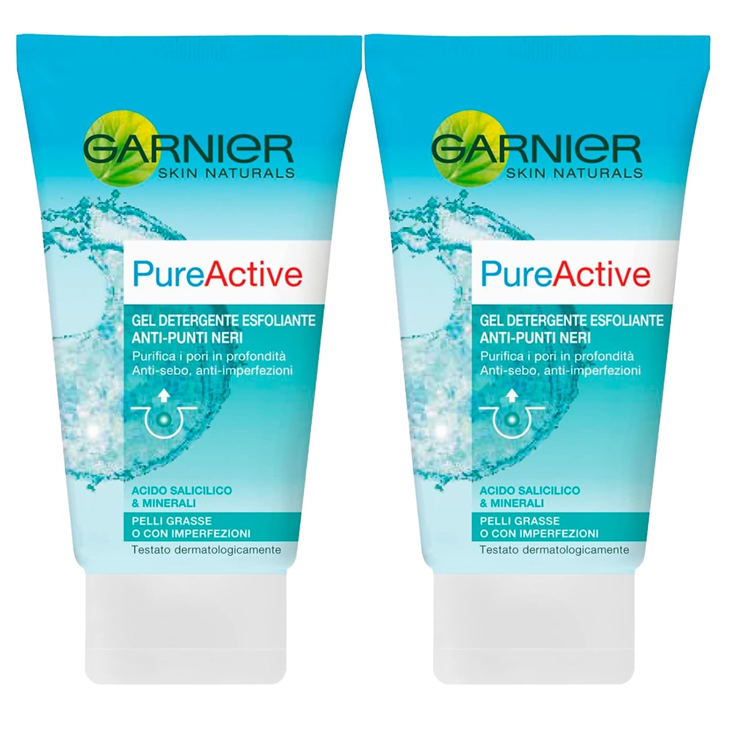 Garnier Skin Naturals Pure Active Reinigungsgel, Peeling, gegen ...