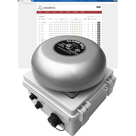 Amazon.com : Netbell-2-1Bel TCP/IP Loud Automatic School | Office Break Time Alarm Bell System w ...