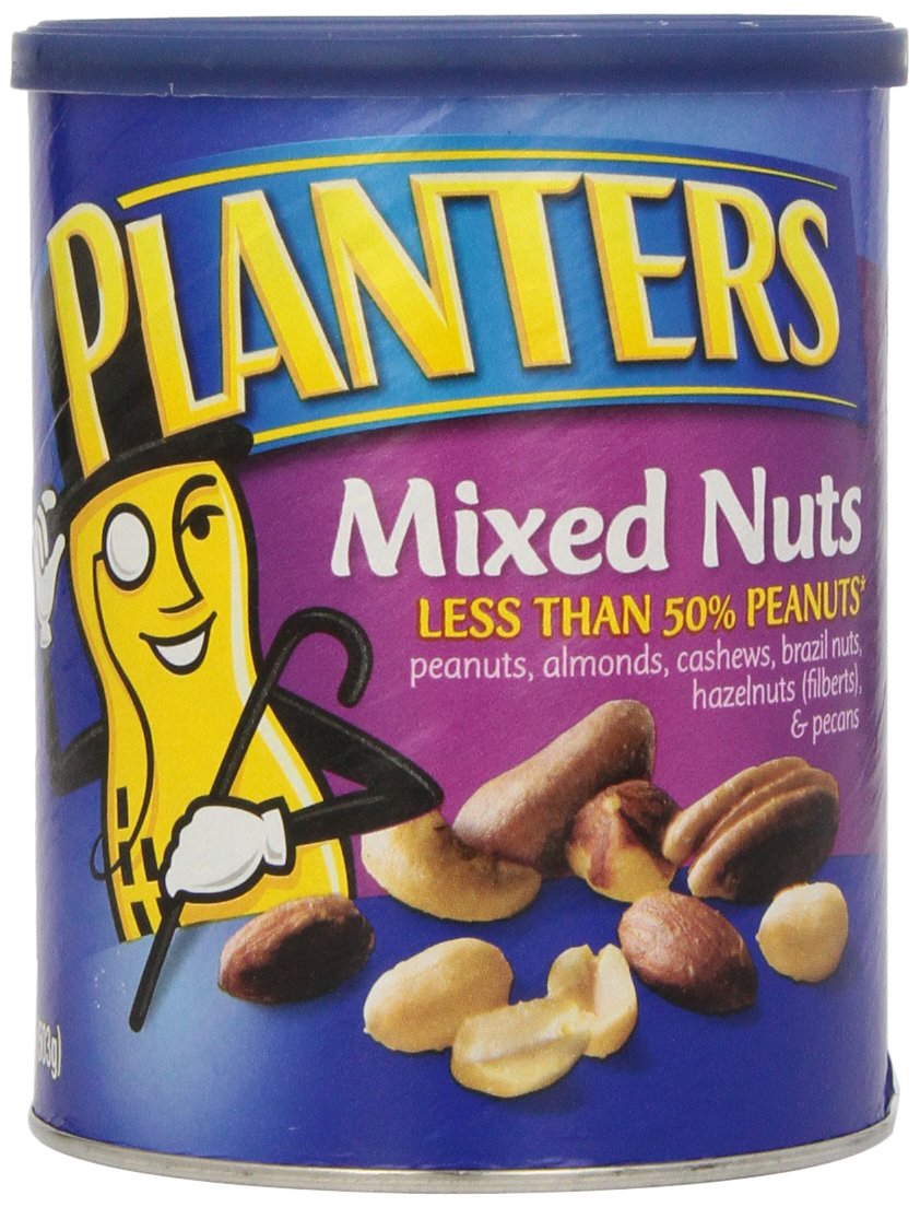 Amazon.com : Planters Mixed Nuts, Regular, 17.75 Ounce : Snack Cashews ...