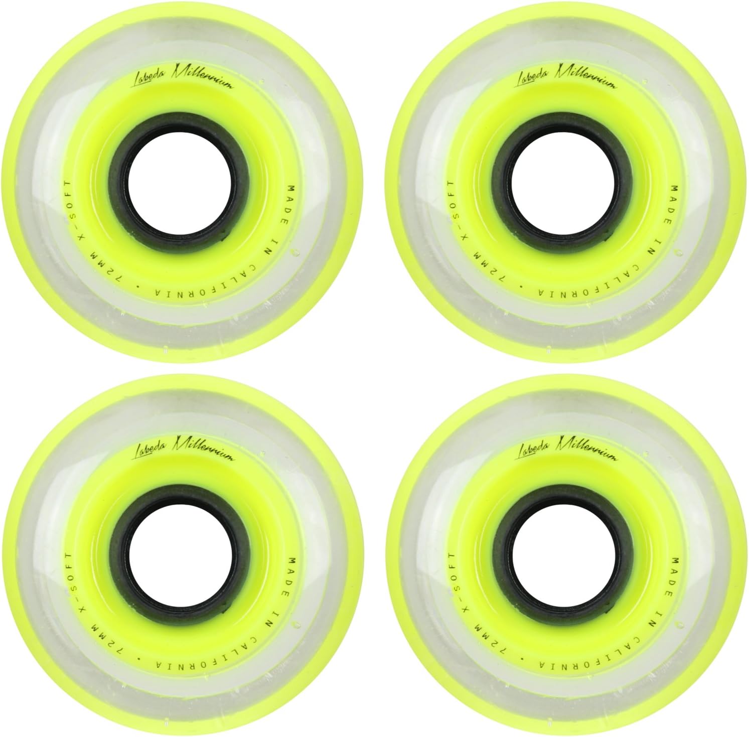 Amazon.com : Labeda Millenium Inline Skate Wheels 4 Pack : Sports ...