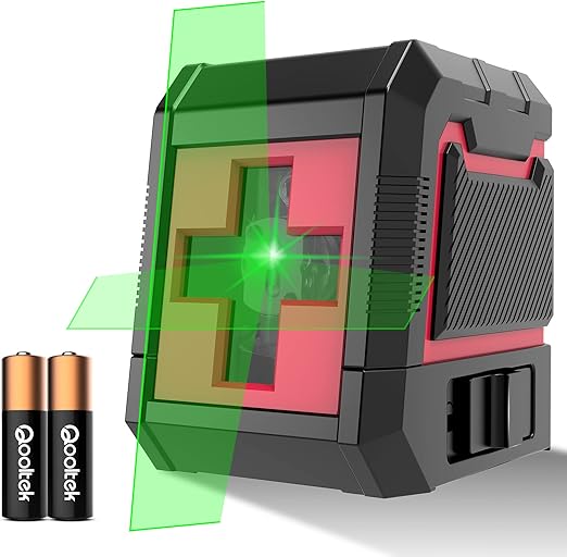 Laser Level, 100ft Self Leveling Laser Level,Green Cross Line Lasers, 3 ...