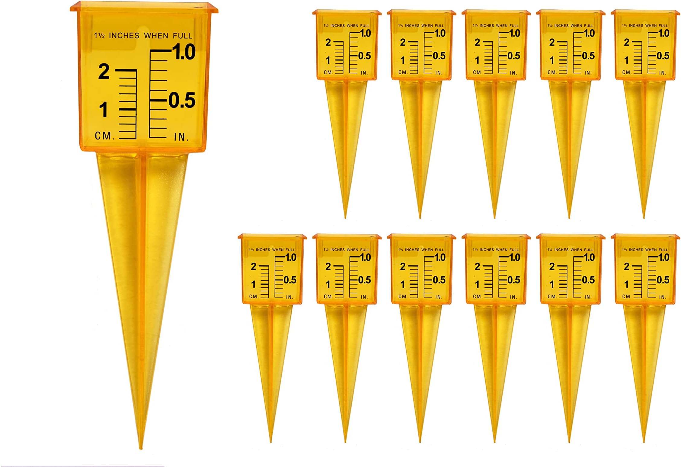 Amazon.com : New Resources Group 1.5" Rain Gauge/Sprinkler Gauge, Wide ...
