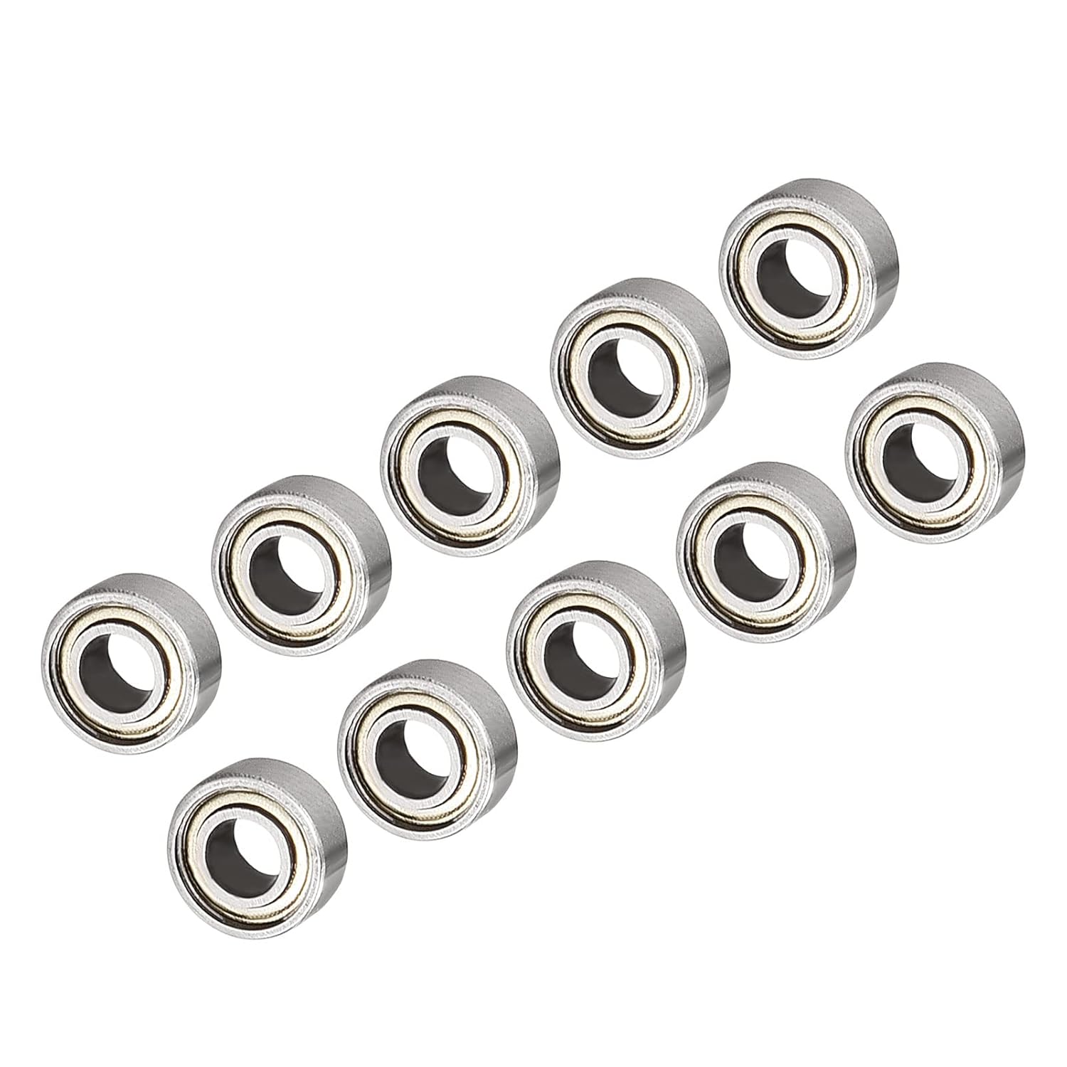 CoCud Deep Groove Ball Bearings, 683ZZ Model 3mm x 7mm x 3mm, Chrome ...