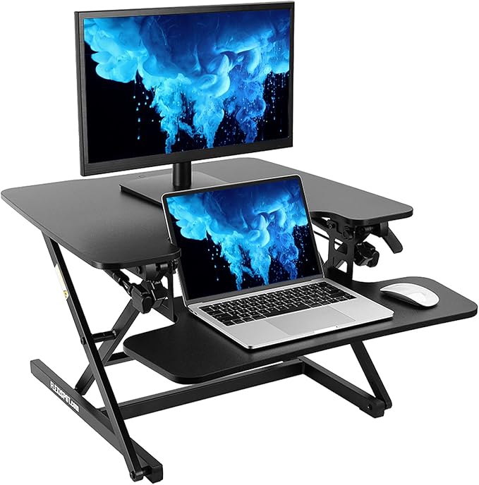 FLEXISPOT M8B Height Adjustable Standing Computer Desk Home Office ...