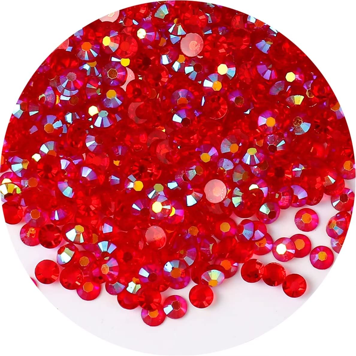 Amazon.com: 4500 Pcs SS12 3mm AB Flatback Rhinestones for Nails Art ...