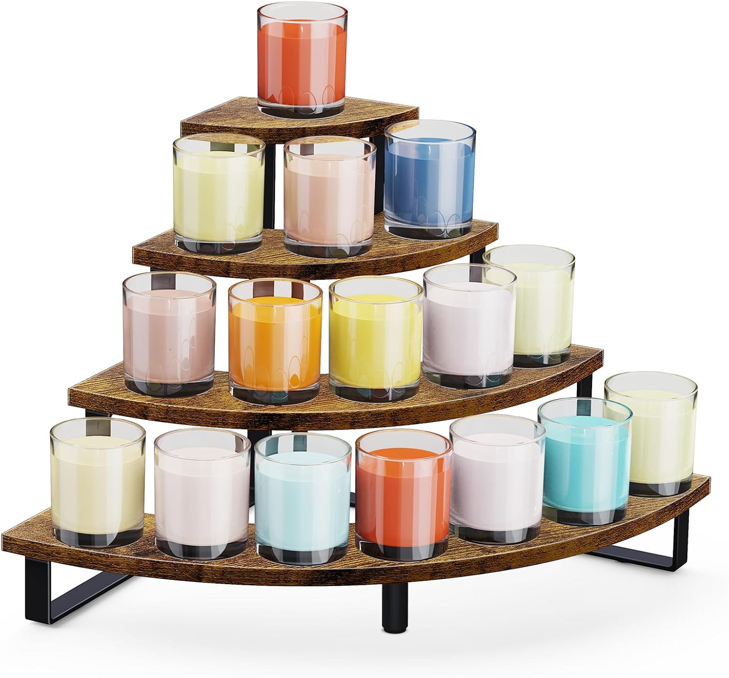 Amazon.com: ELITEROO Tiered Display Stand, Wooden Display Risers, 4 ...