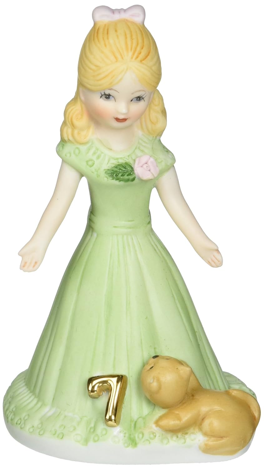 Enesco Growing Up Girls ââ‚¬Å“Blonde Age 7ââ‚¬Â Porcelain Figurine, 4 ...