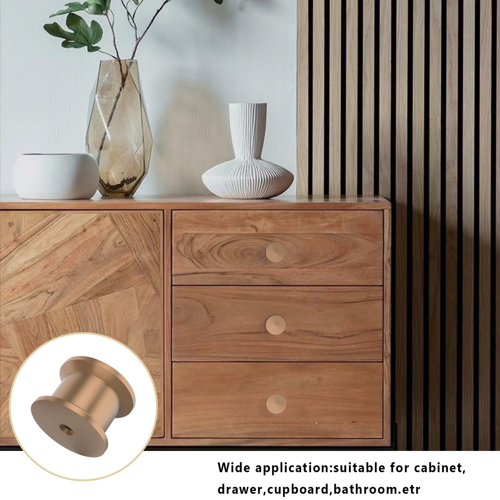 Snapklik.com : 10 Pack Champagne Bronze Kitchen Cabinet Knobs Single ...