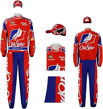Amazon.com: Bvxmsel Ricky Bobby Costume Adult Talladega Racing Car ...