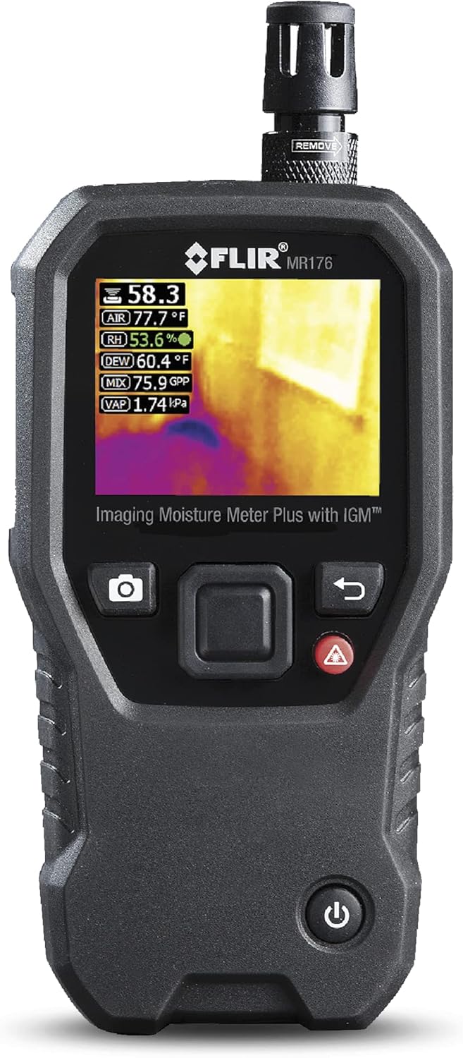 FLIR MR176 - Thermal Imaging Moisture Meter - with IGM (Infrared Guided Measurement ...