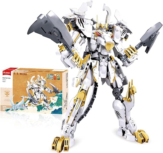 Amazon.com: Sluban Mech Building Set, Robot Building Toys for Adults ...