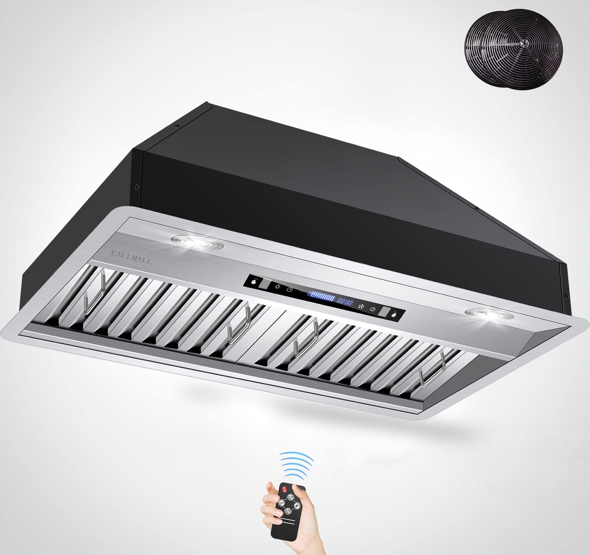 Amazon.com: EALLMALL Range Hood Insert 30 Inch,970 CFM Range Hood ...