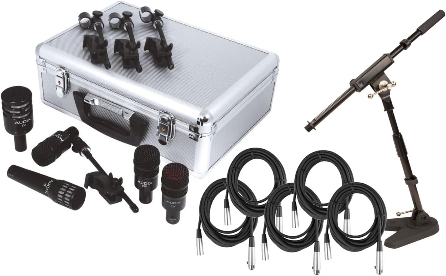 Amazon.com: Audix DP5a 5-Piece Drum Microphone Pack w/ 5 Free Mic ...