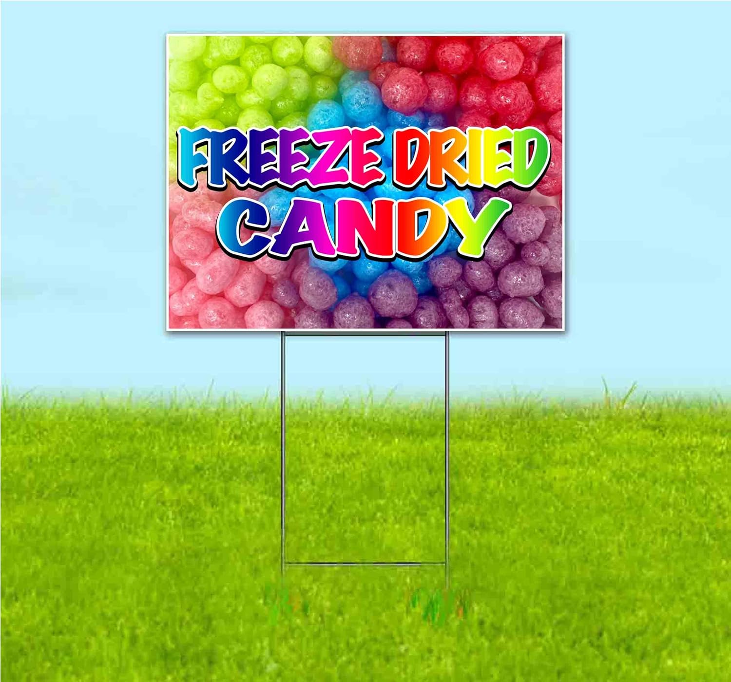 Amazon.com: Freeze Dried Candy (18" x 24") Yard Sign, Quantity ...