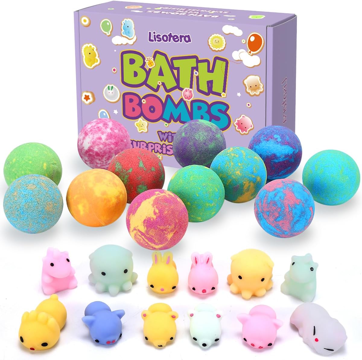Amazon.com : Bath Bombs for Kids with Toys Inside for Girls Boys ...