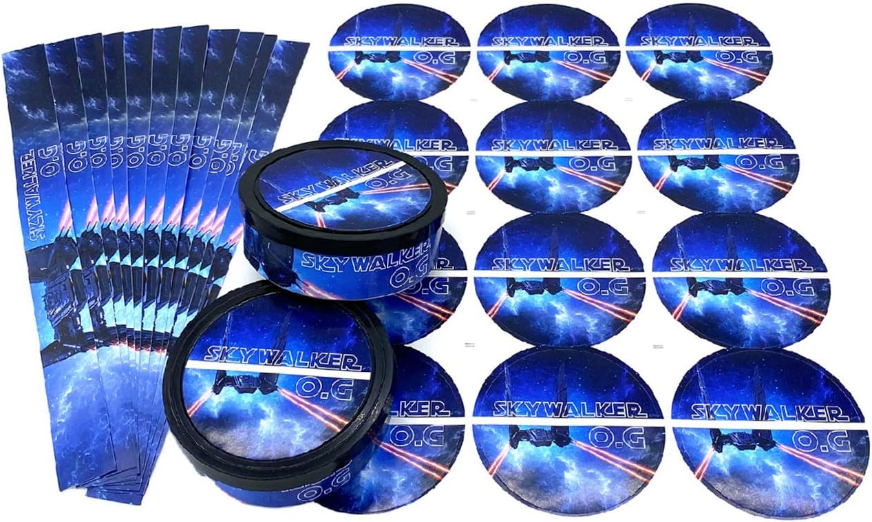Amazon.com: Strain Label Lid and Side Stickers Combo for 100ml/3.5g ...