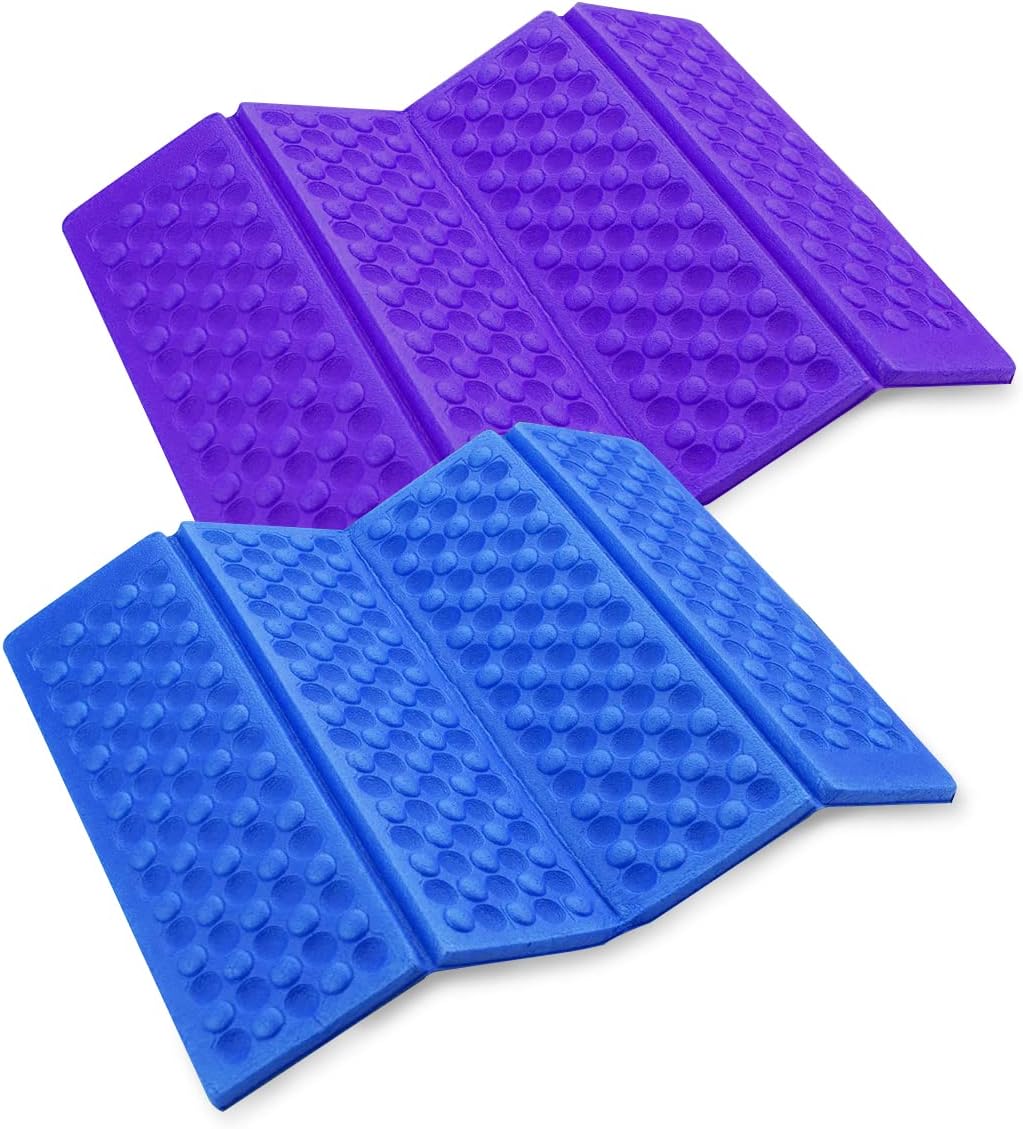 HUIRUMM 4 PCS Folding Foam Sit Mat, Portable Waterproof Seat Pad ...