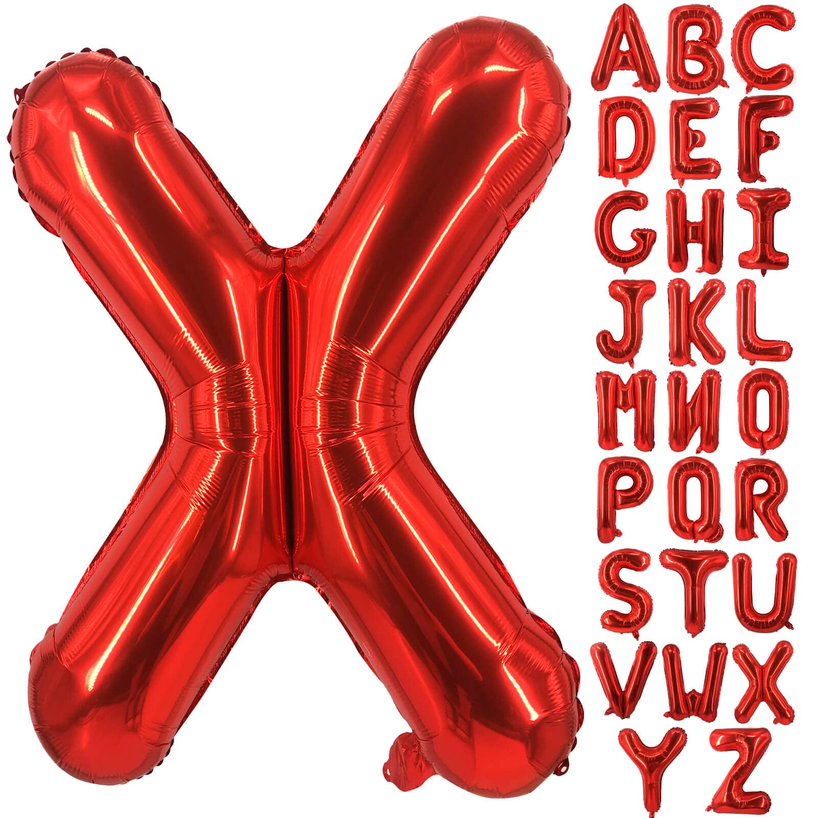 Amazon.com: Lovoir 40 Inch Large Red Letter X Balloons Big Size Jumbo ...
