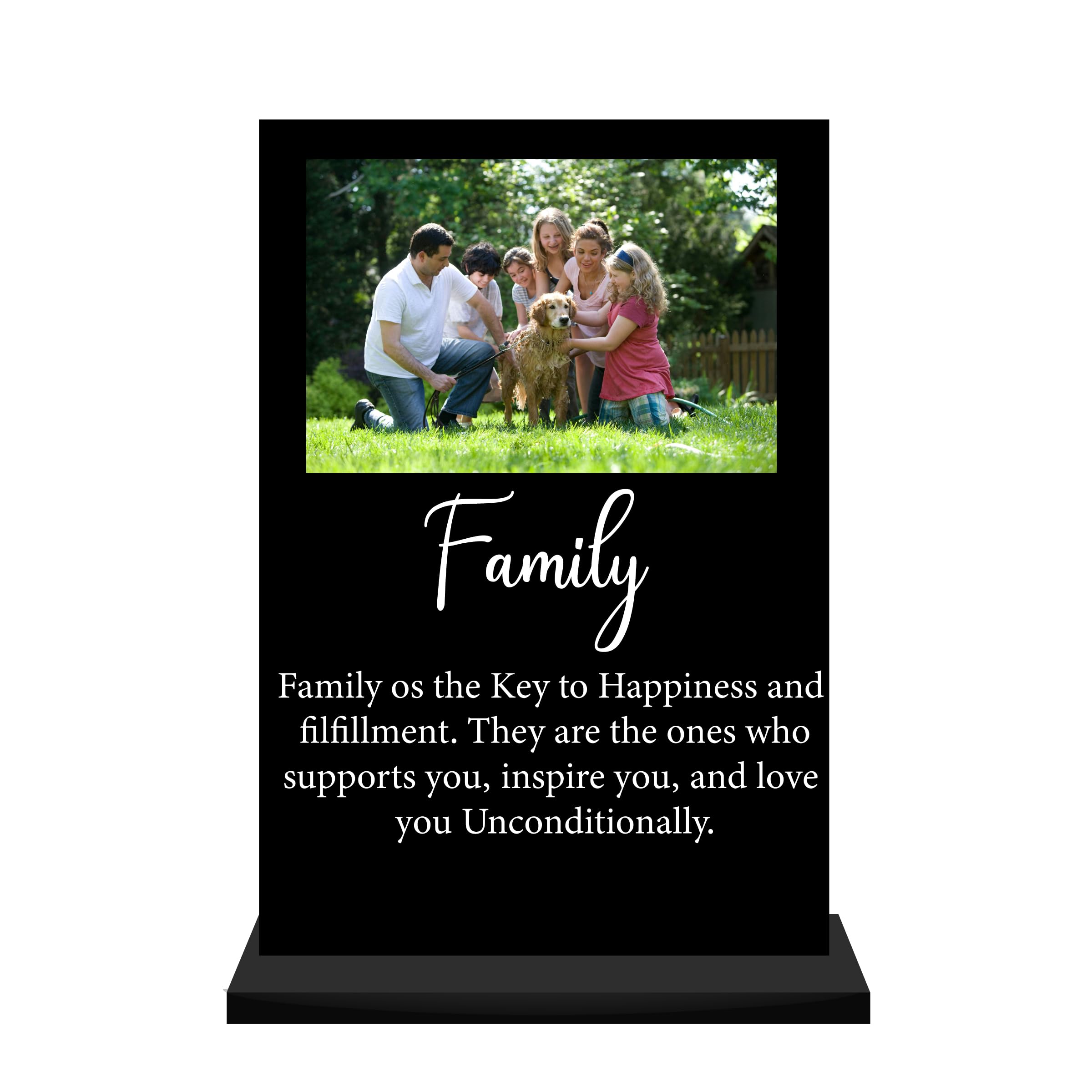SIGNOOGLE Custom Photo Frame with Personalised Name, Quotes and ...