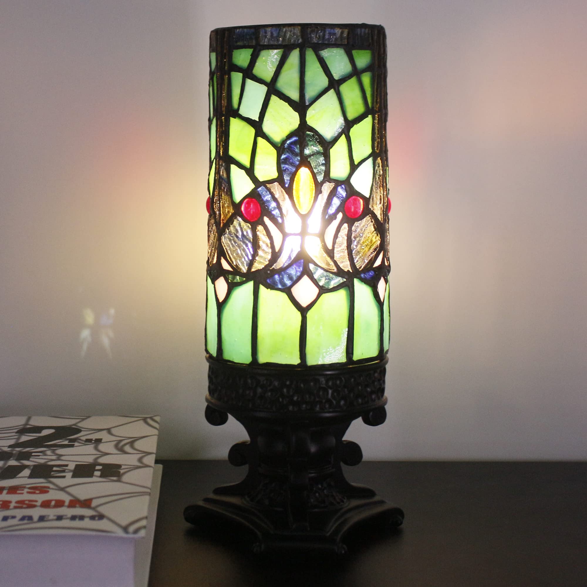 Small Tiffany Table Lamp Mini Stained Glass Desk Lamp Memory Sympathy ...