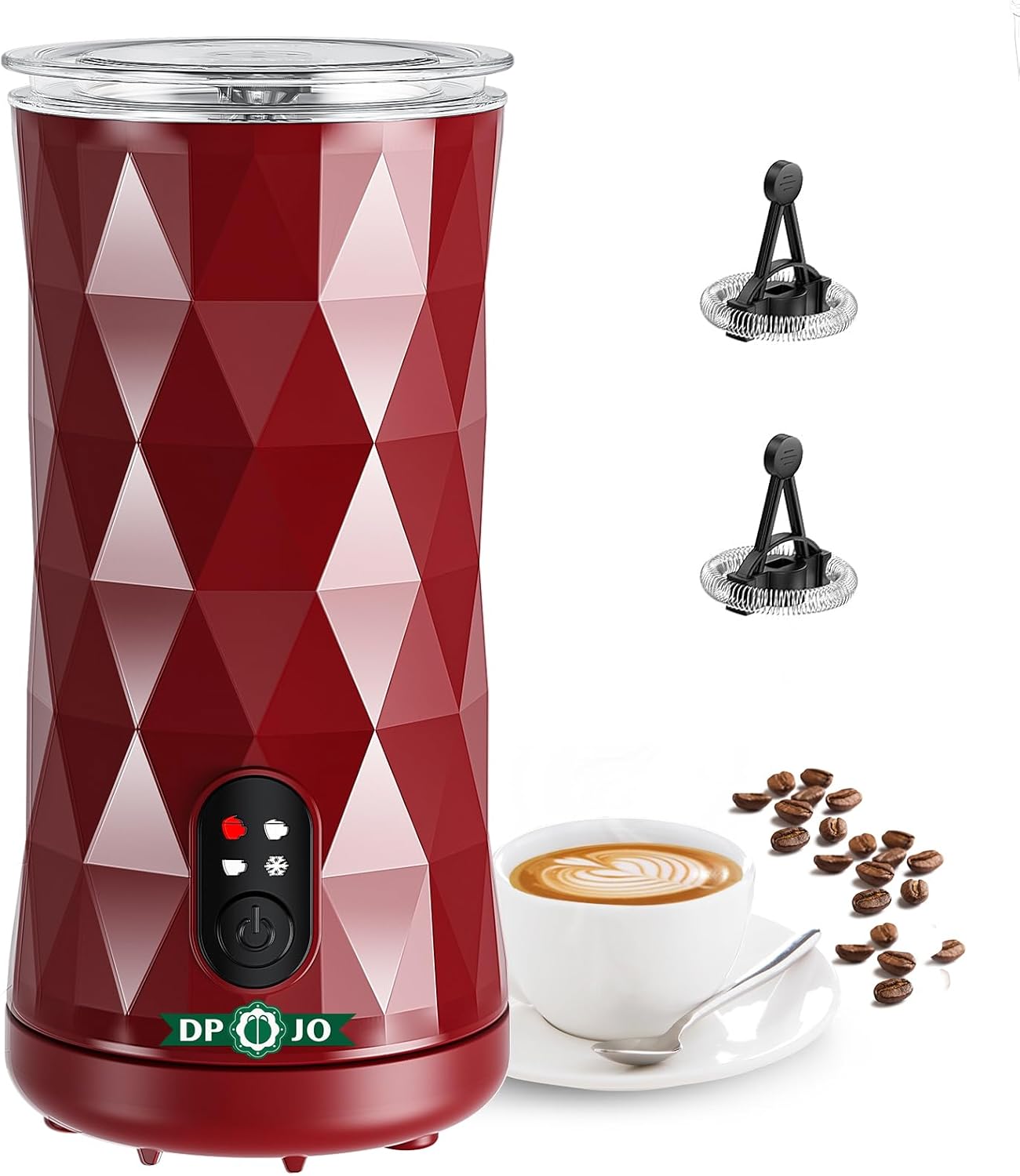 Amazon.com: DPJO Milk Frother, 4-in-1 Electric Frother for Coffee, Non ...