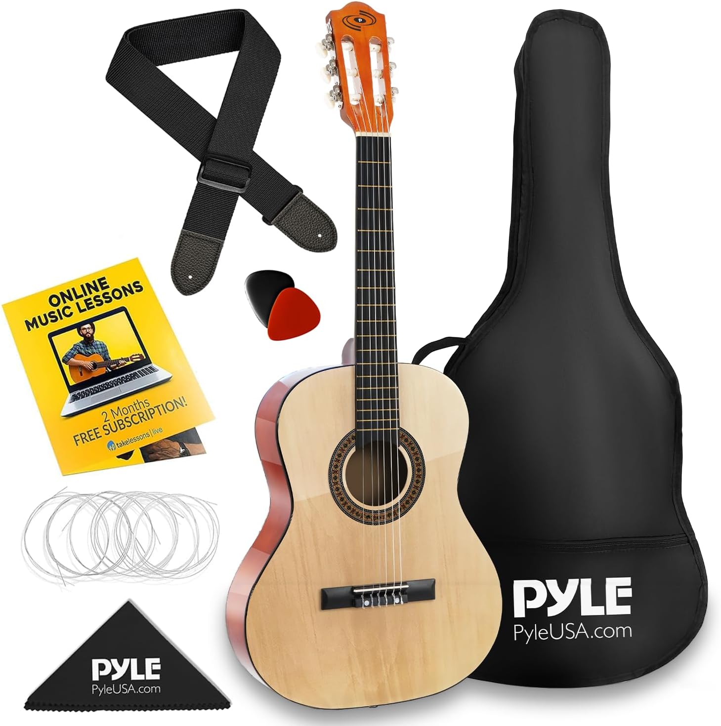 Pyle Pgacls30 Beginner 30 Inches Classical Acoustic Guitar - 6 String ...