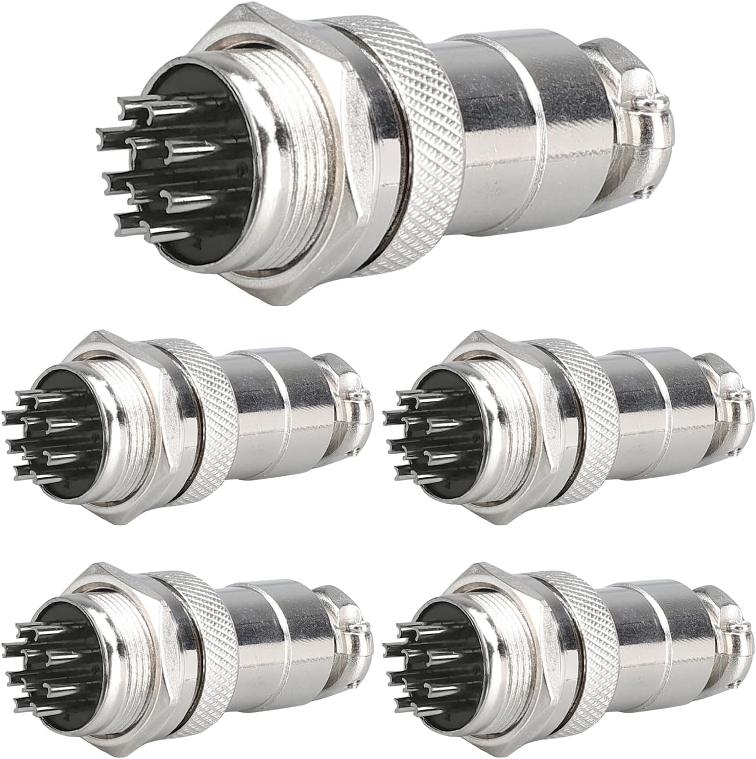 Amazon.com: 5Sets GX16 10 Pin Aviation Connector Panel Mount Circular ...