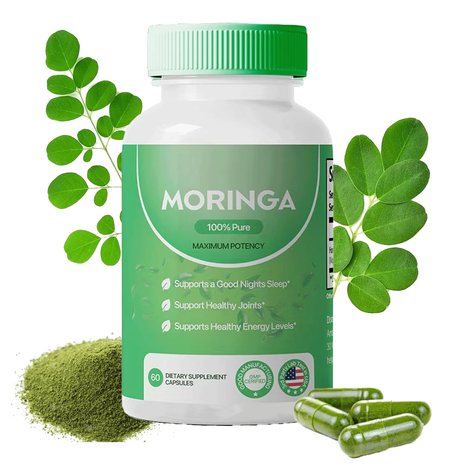 Moringa Capsules Rosabella Rosabella Moringa Powder Capsules 800mg Of ...