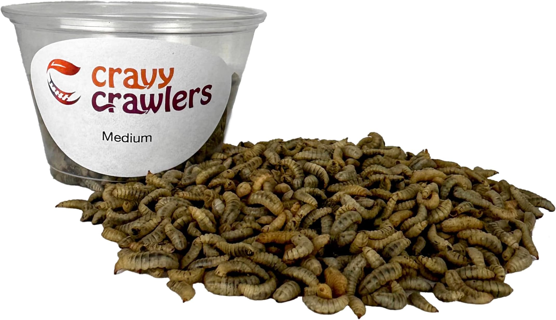 Amazon.com : Cravy Crawlers Black Soldier Fly Larvae - Calcium-Rich ...