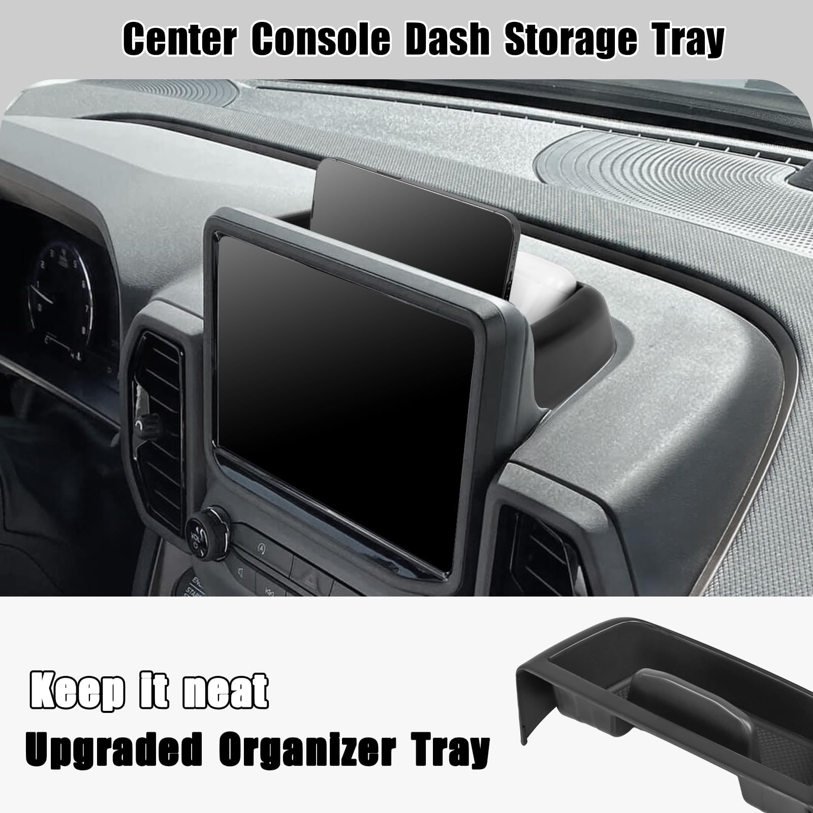 Snapklik.com : Neepiar Center Console Dash Storage Tray Compatible