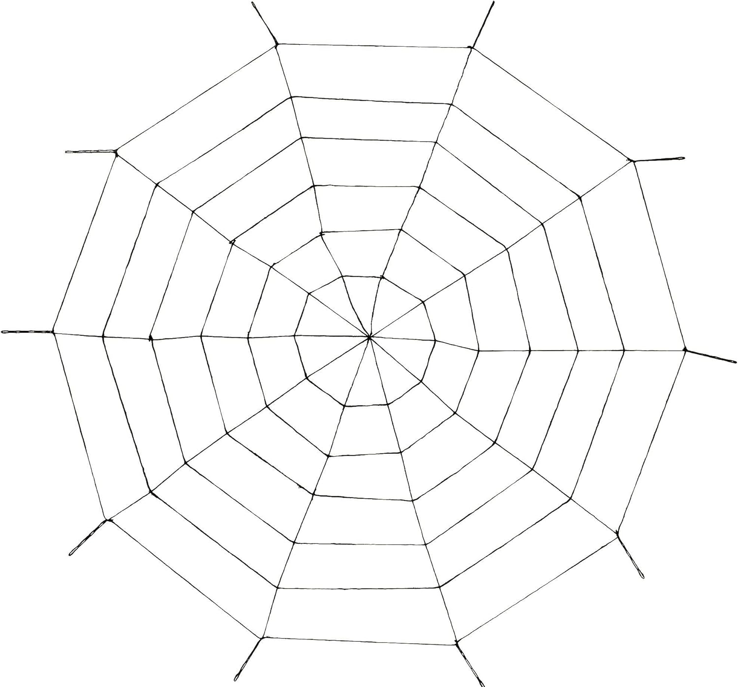 Amazon.com: Giant Rope Web - 5'x5' - Spooktacular Black Spider Web ...