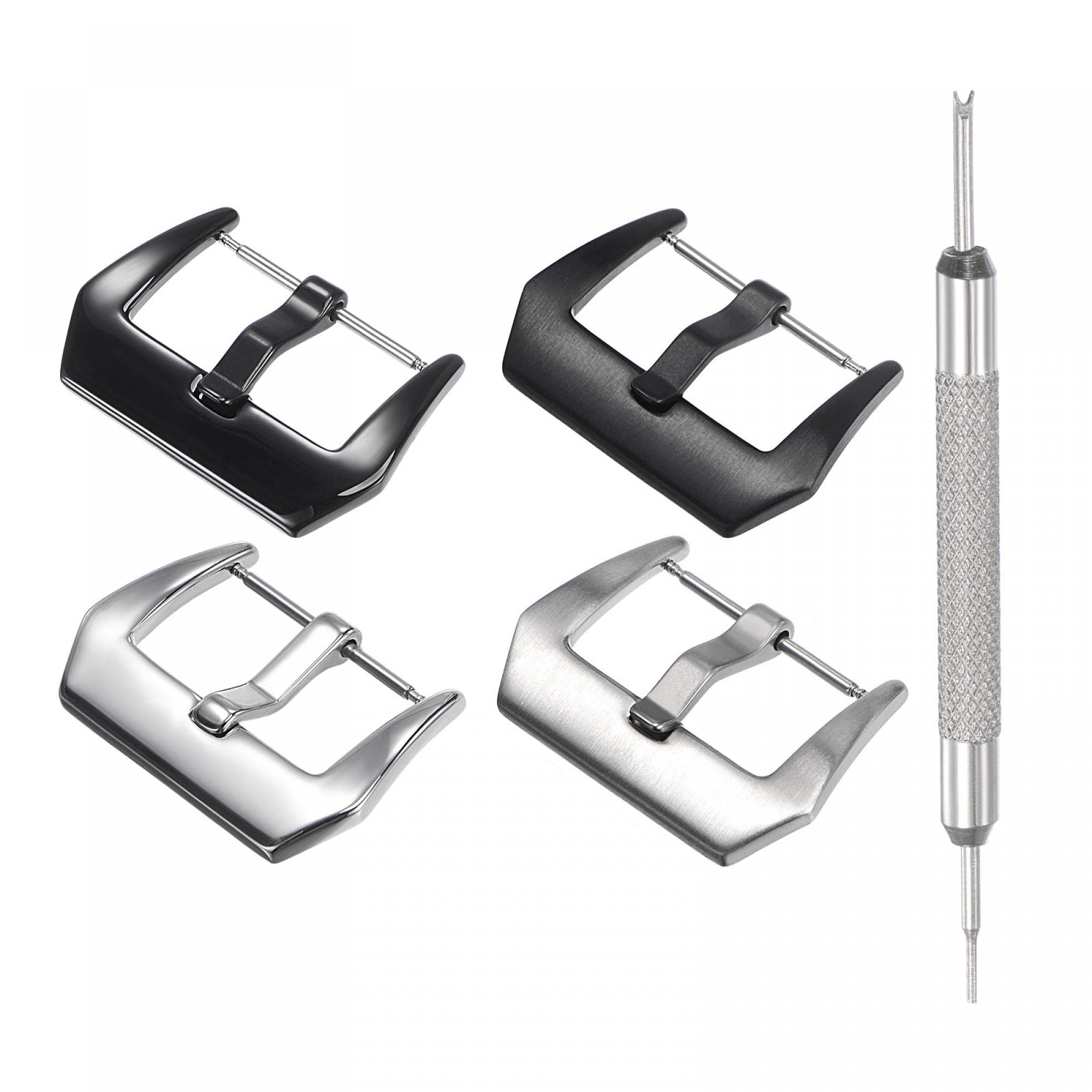 Amazon.com: uxcell Watch Strap Clasp Replacement Set, 26mm Width ...