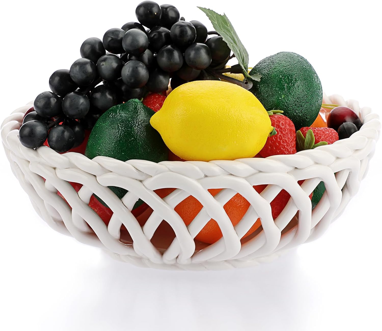Amazon.com: OwnMy Ceramic Fruit Bowl for Kitchen Counter, Decorative ...