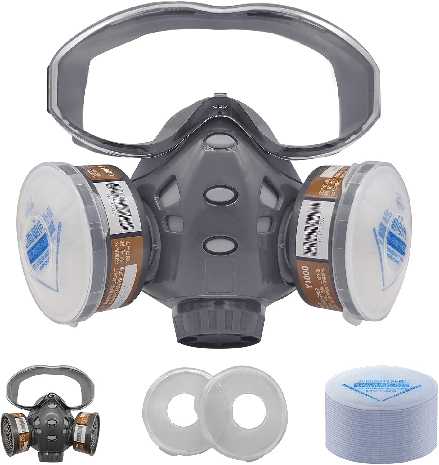 Facemoon Gas Mask Filter,Dust Face Cover Paint Cover, for painting ...
