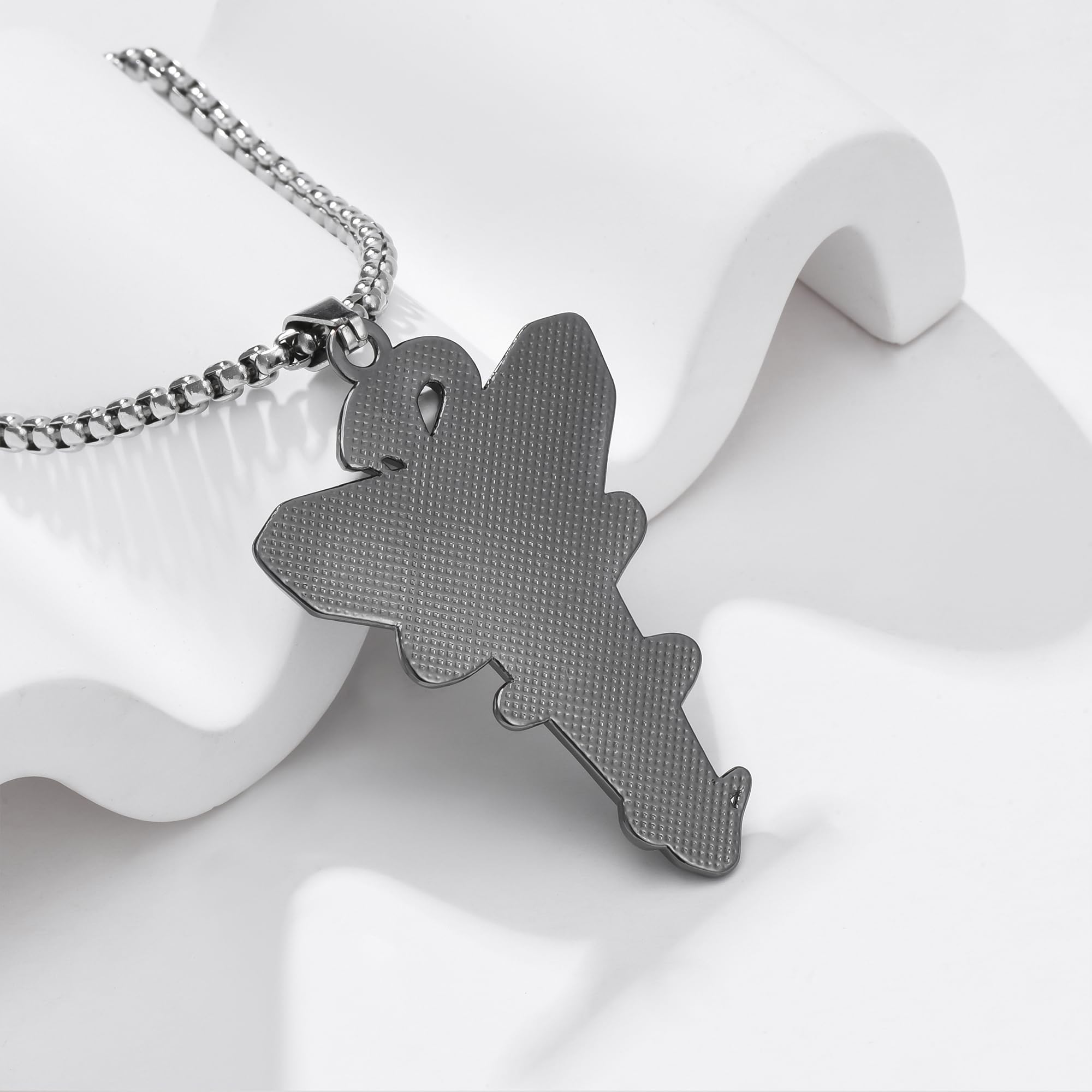 Medsor Mamba Necklace Black Stainless Steel Snake Mamba Pendant Chain ...