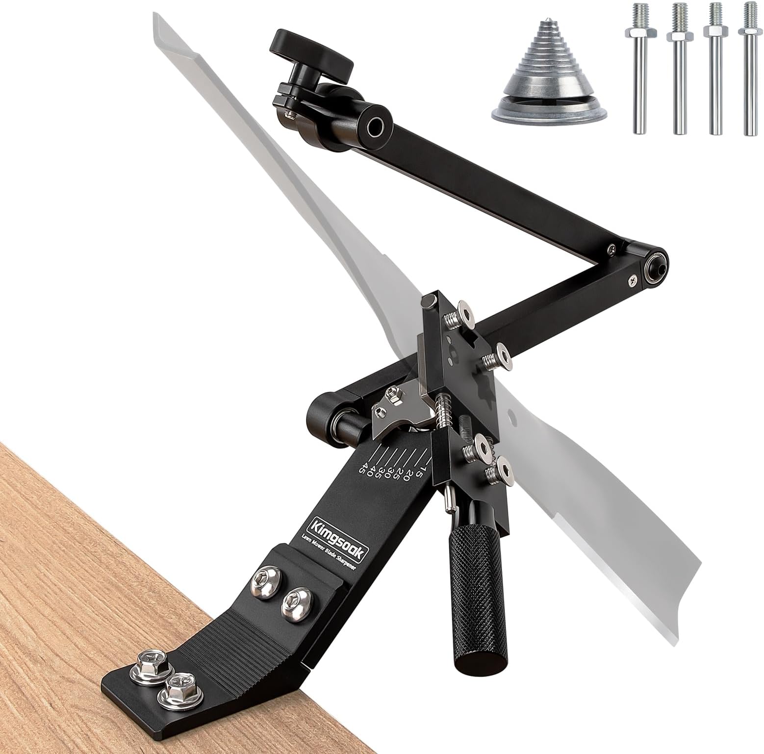 Amazon.com : VEVOR Lawn Mower Blade Sharpener and Balancer, 15° - 45 ...