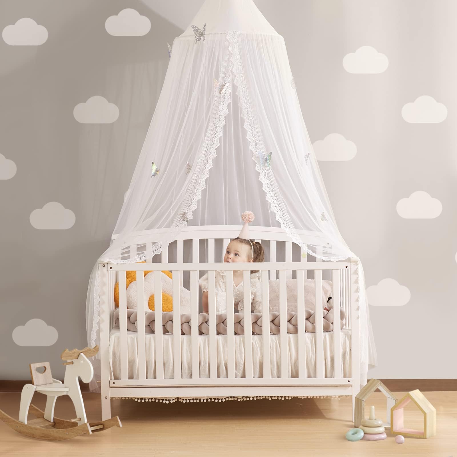Amazon.com : STOBOK Mosquito Net,Baby Canopy Bed Netting, : Baby