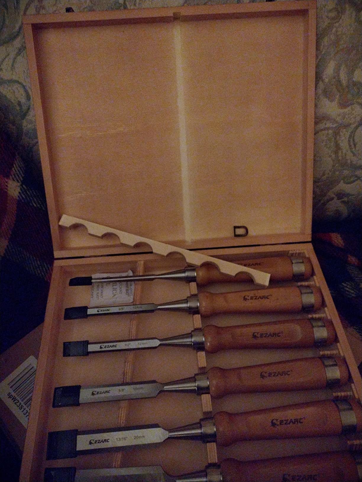 EZARC 6pc Wood Chisel Set for Woodworking - CRV Steel with Ash Wood ...