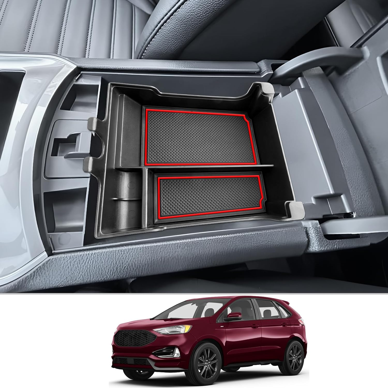 Amazon.com: CDEFG for 2019-2023 2024 Edge Center Console Organizer Tray ...