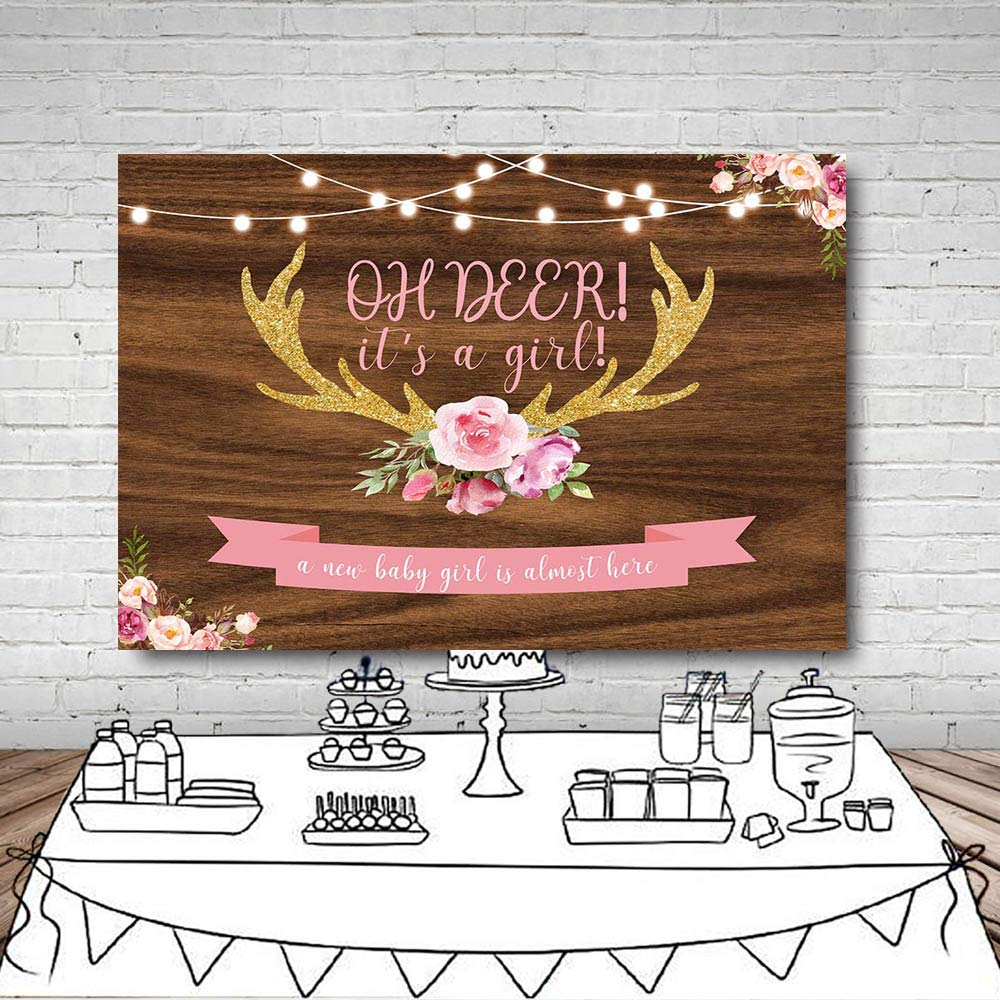 Deer Baby Shower Banner Baby Shower Decor, Lumberjack It's A Boy