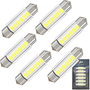 Amazon.com: Wiseshine 6418 6411 Festoon LED Bulb Extremely Super Bright ...