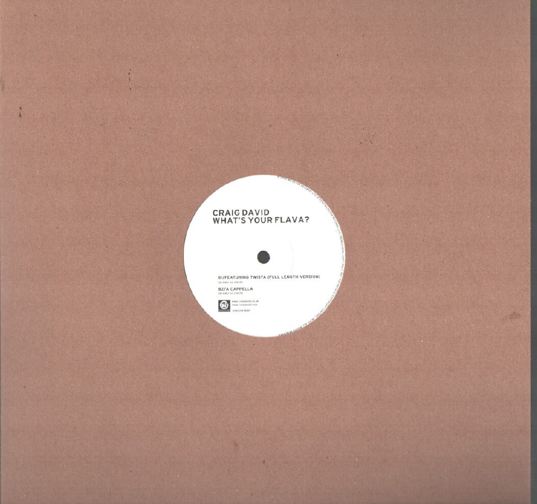 Amazon.com: Craig David: What's Your Flava? 12" NM/VG++ UK: CDs & Vinyl