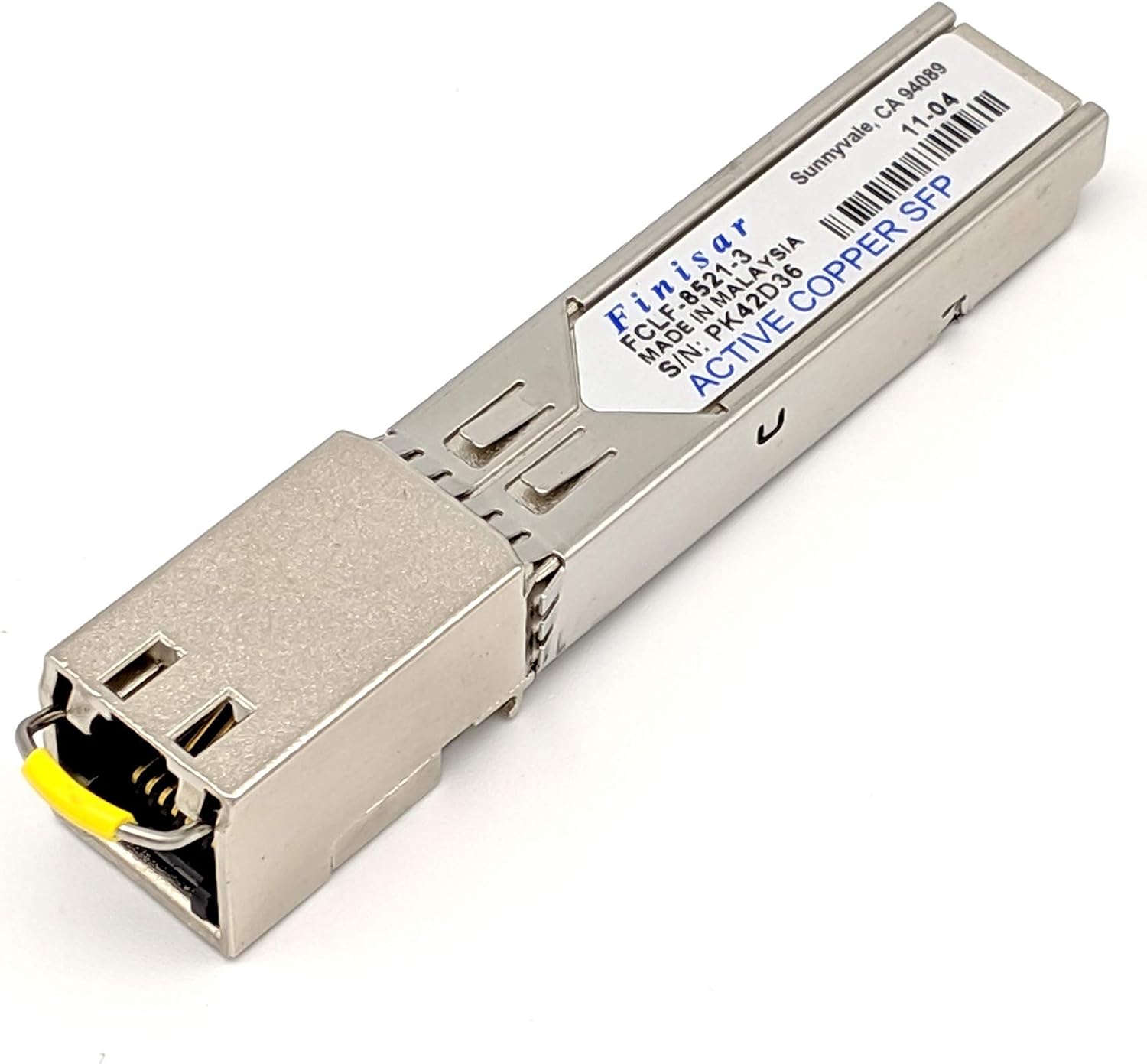 Finisar FCLF-8521-3 1000BASE-T SFP TRANSCEIVERROHS Compliant : Amazon ...
